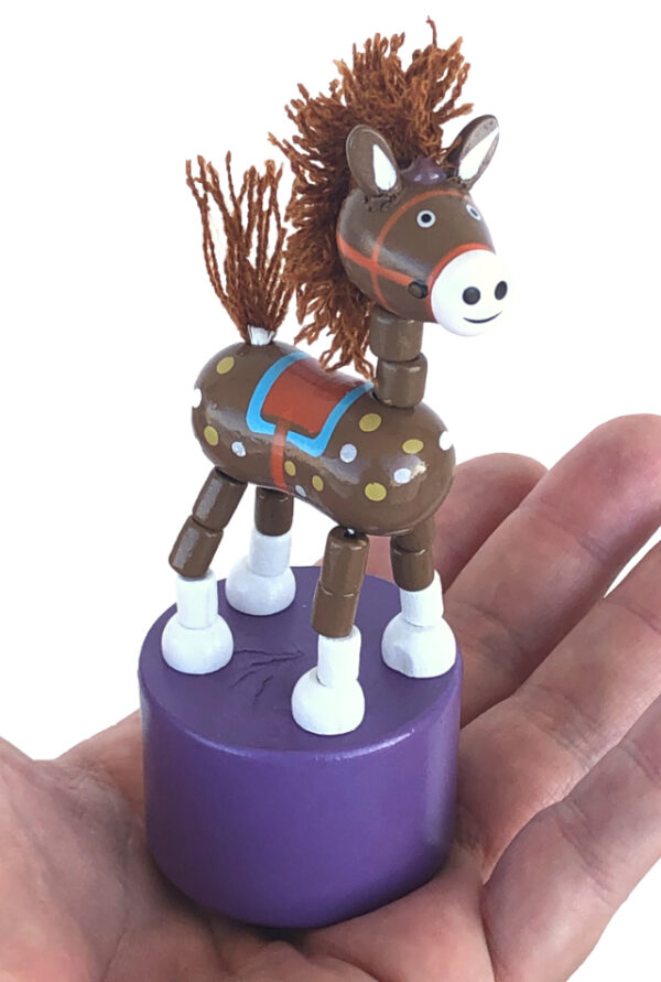 Horse Thumb Push Puppet Hairy Poses