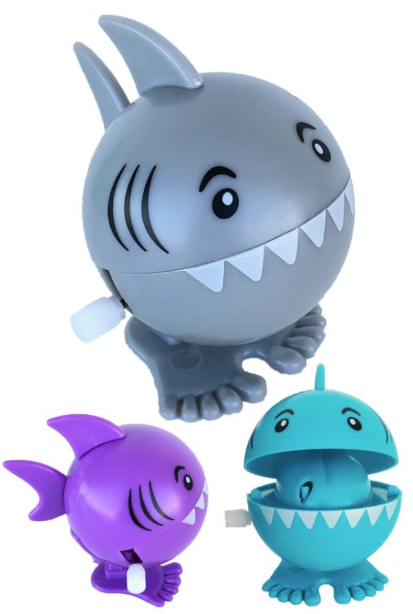Baby Shark Windup Toy : Colorful Plastic : Chomps Hops